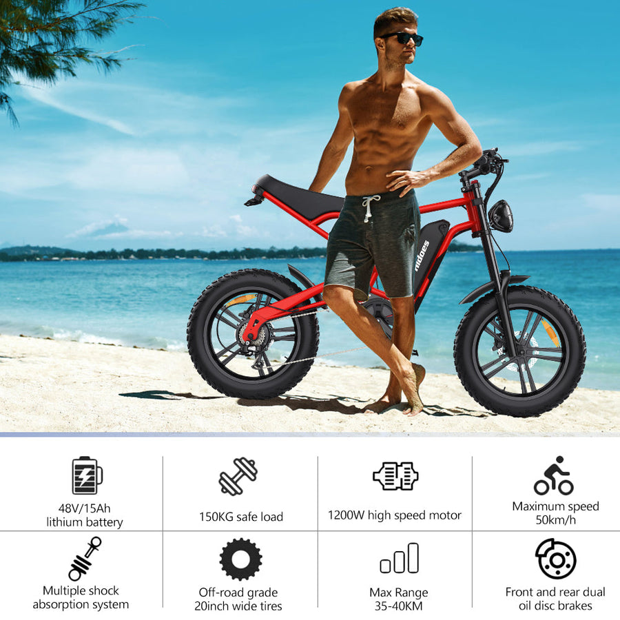 Hidoes B6 Electric Fat Bike | 700W Electric Mountain Bike – iENYRID