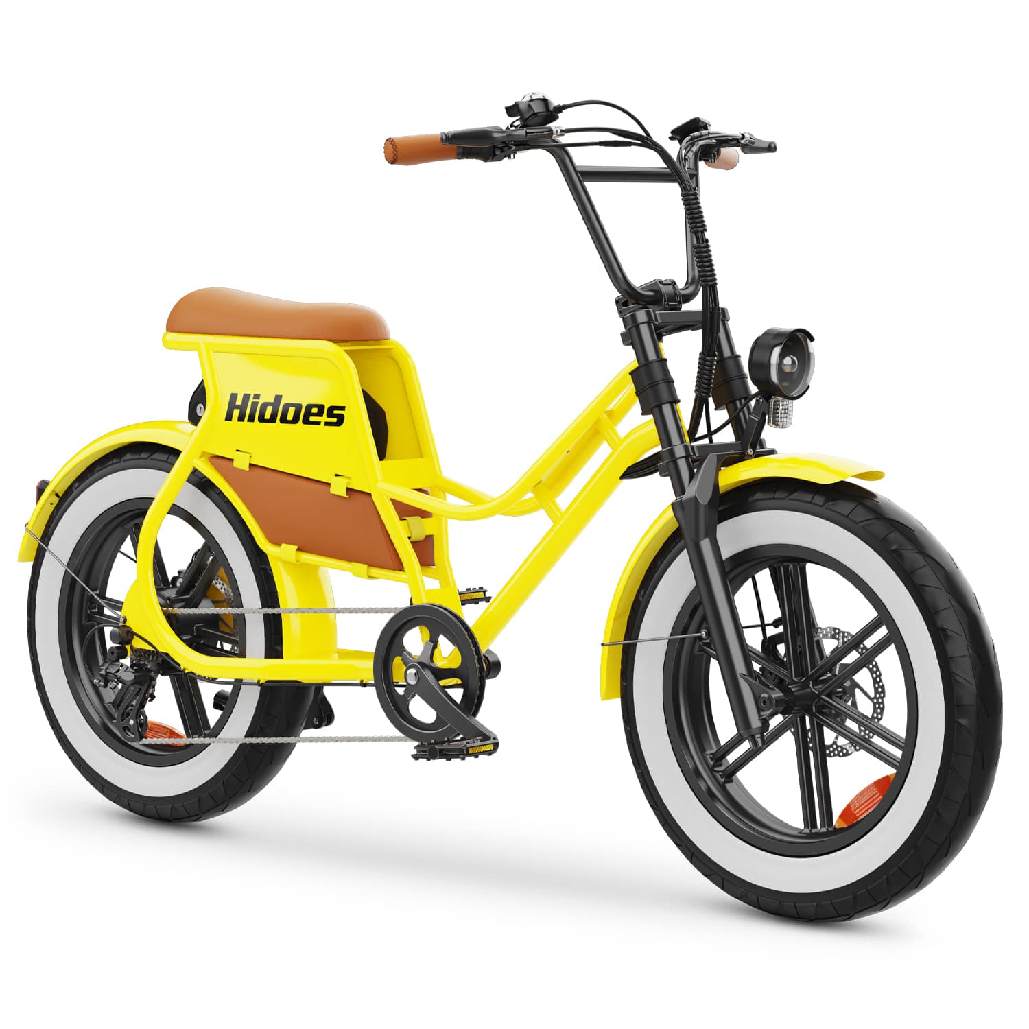 Hidoes C8 Fat Tire Electric Bike | Yellow Electric Bike for Woman | iENYRID Bikes